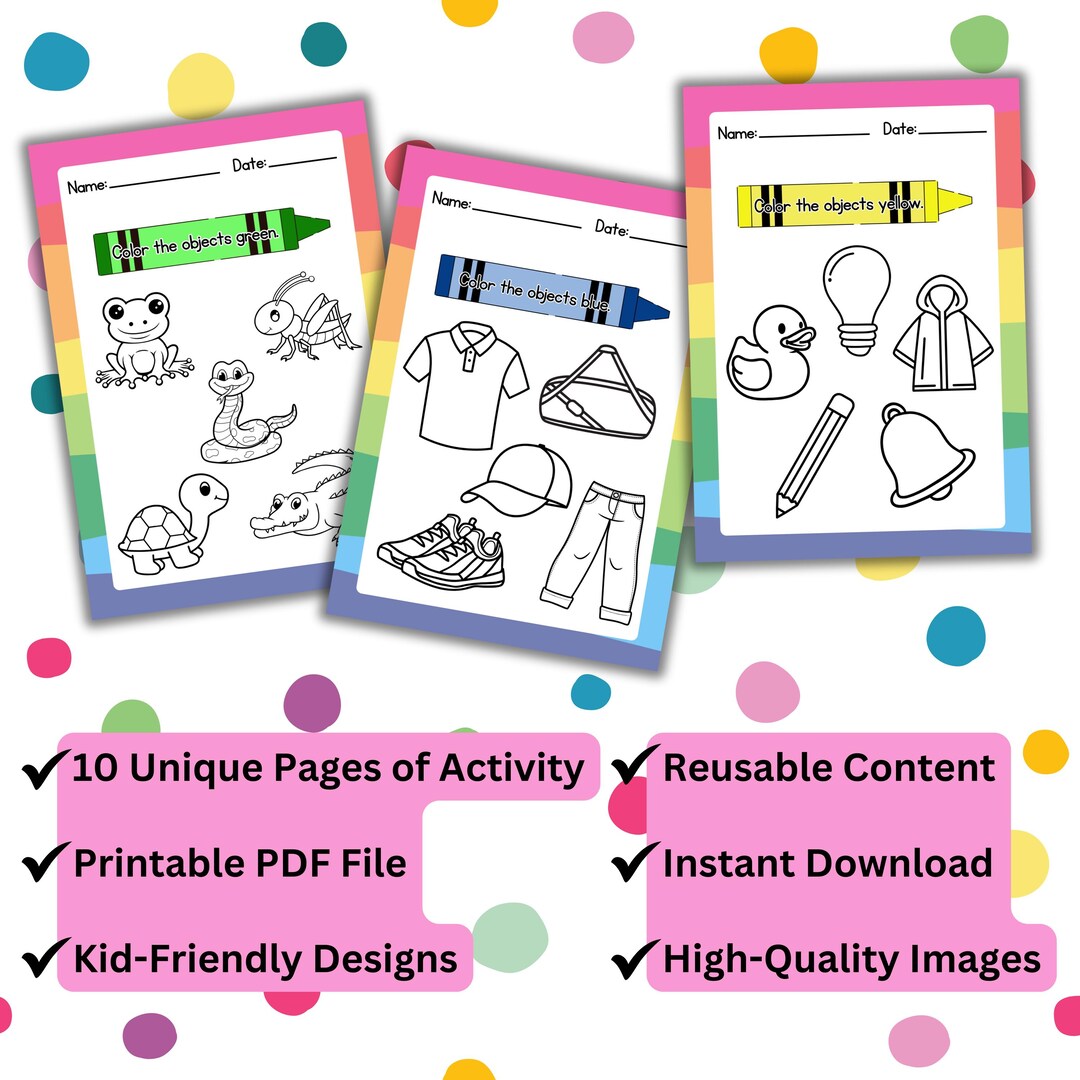 Coloring Adventure: Printable Pages of Fun Objects for Kids Digital ...