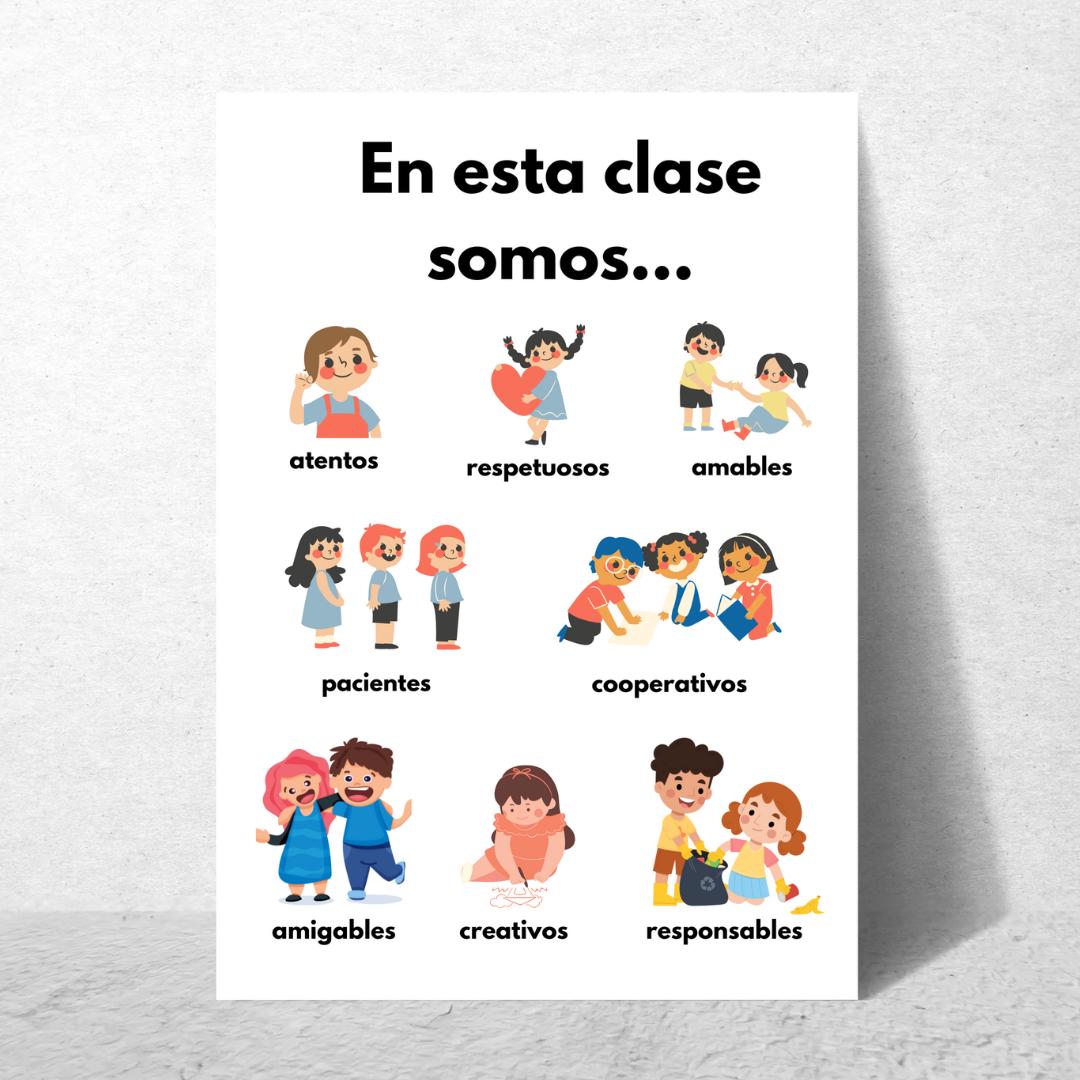 Spanish Classroom Rules Poster, Spanish Class Decor, Clase De Espanol ...