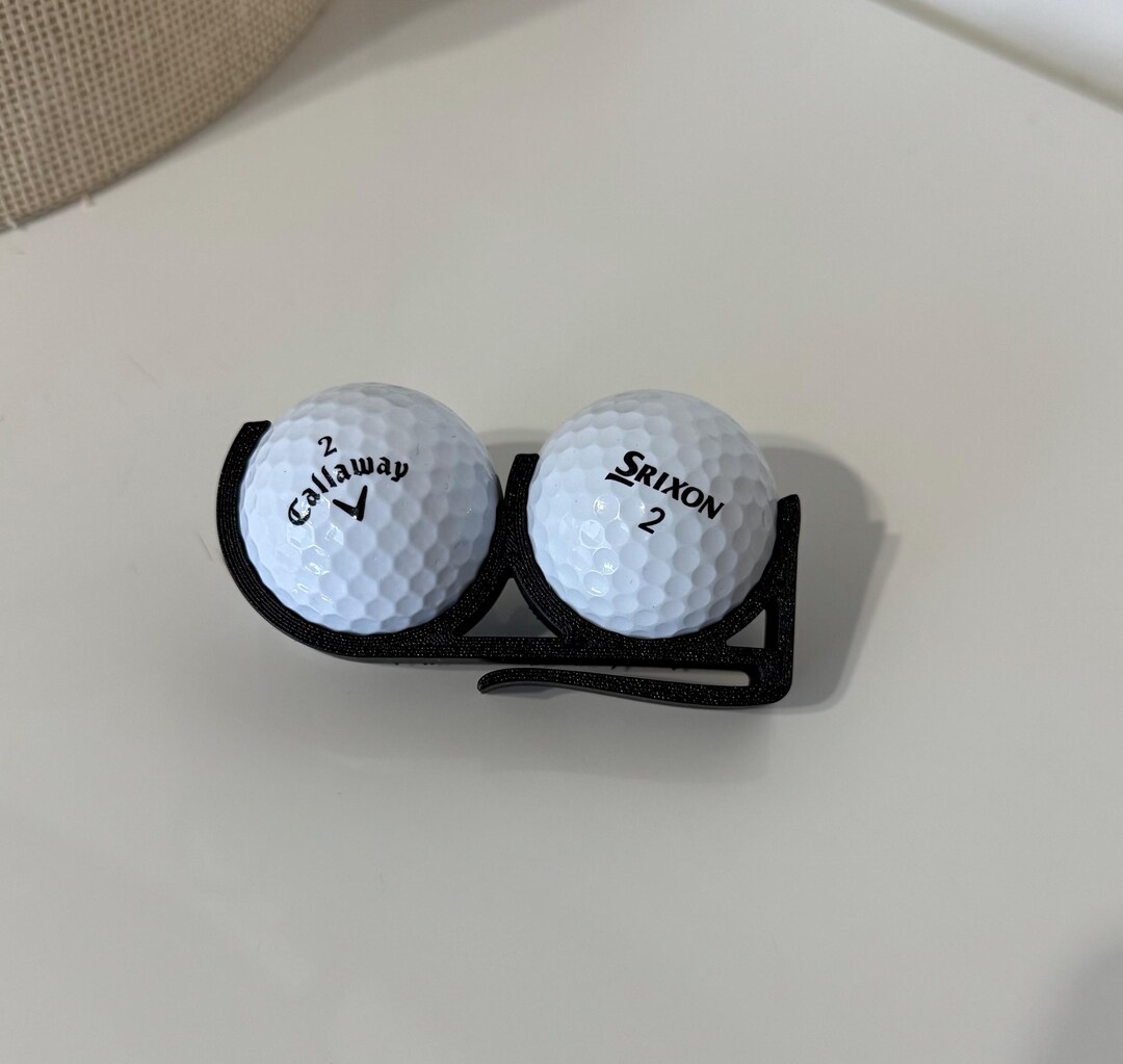 Golf Ball Holder Clip, Belt Clip for 2 Balls, Lightweight Golf ...