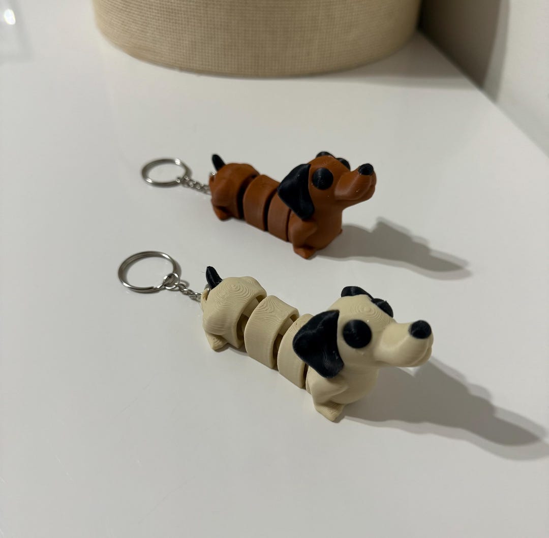 Wiener Dog Wiggly Toy, Wiener Dog Keychain, Dachshund Keychain, Wiggly ...