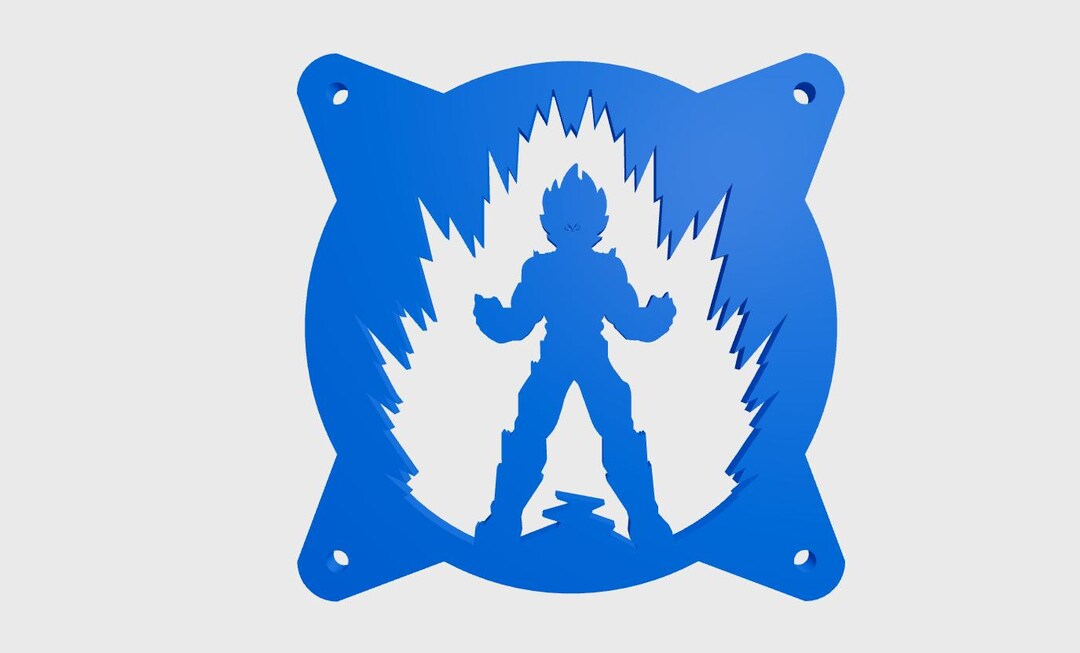 Vegeta Computer PC Fan Grill Cover Custom Anime - Etsy