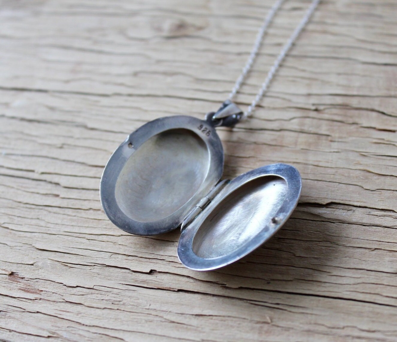 Large Vintage Oval Sterling Silver Locket Sterling Silver - Etsy
