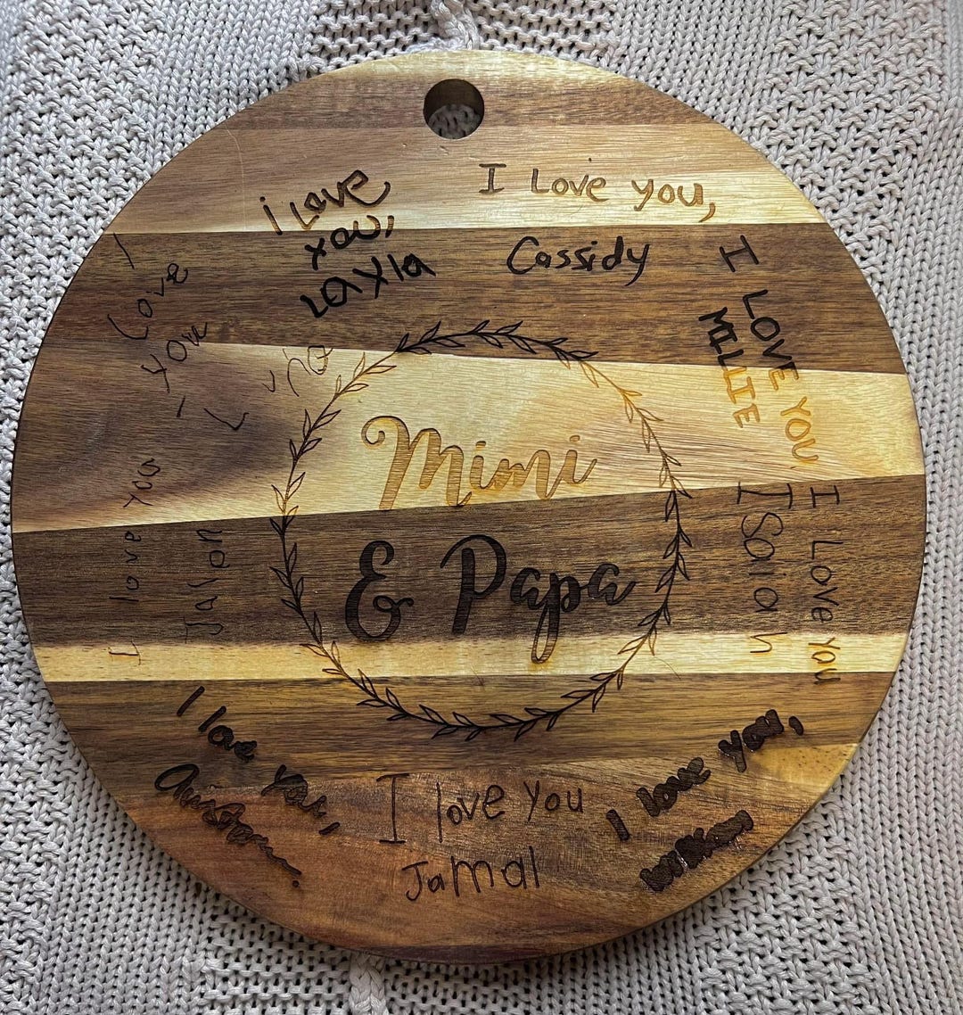 Signature Cutting Board - Etsy