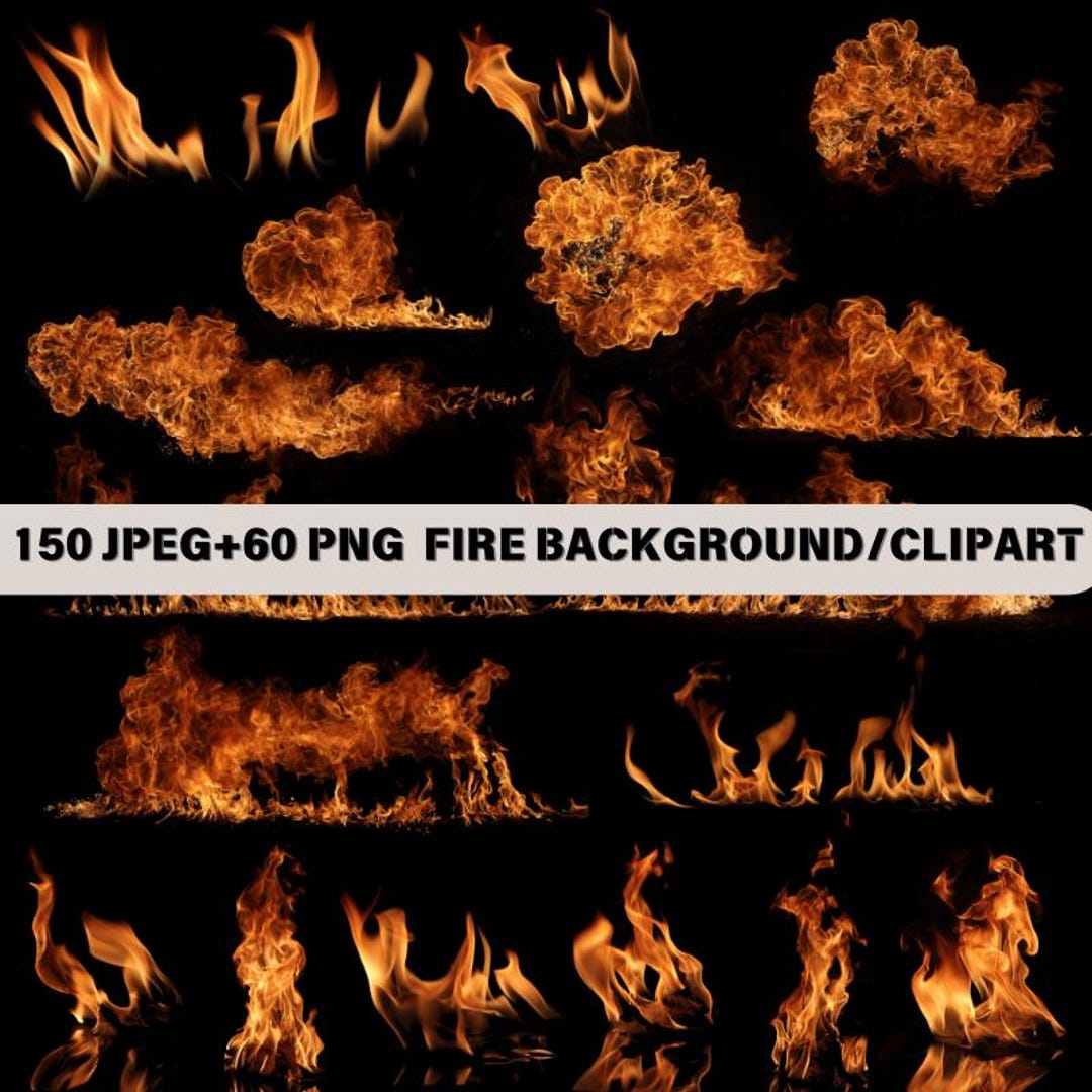 Digital Fire PNG/JPEG Realistic Digital Flames Clip Art Fire Digital ...