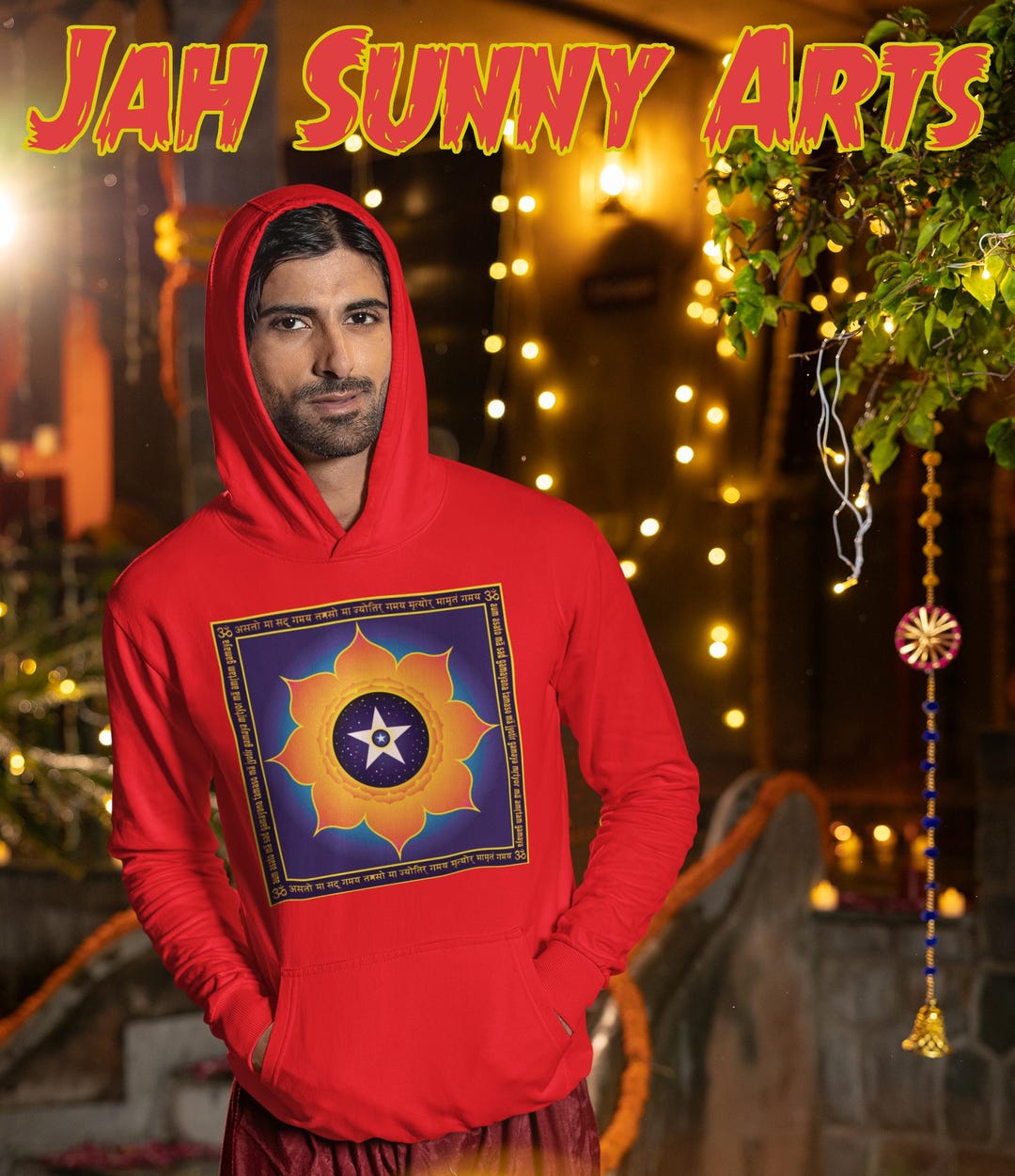 Hoodie - Spiritual Eye - Jah Sunny Arts - Etsy