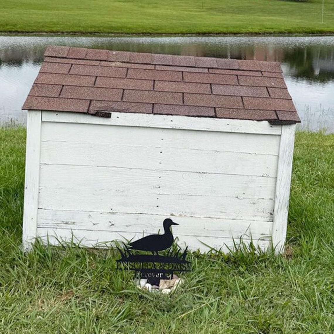 Personalized Duck Grave Marker, Custom Farmhouse Coop Sign, Pet ...