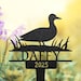 Personalized Duck Grave Marker, Custom Farmhouse Coop Sign, Pet ...