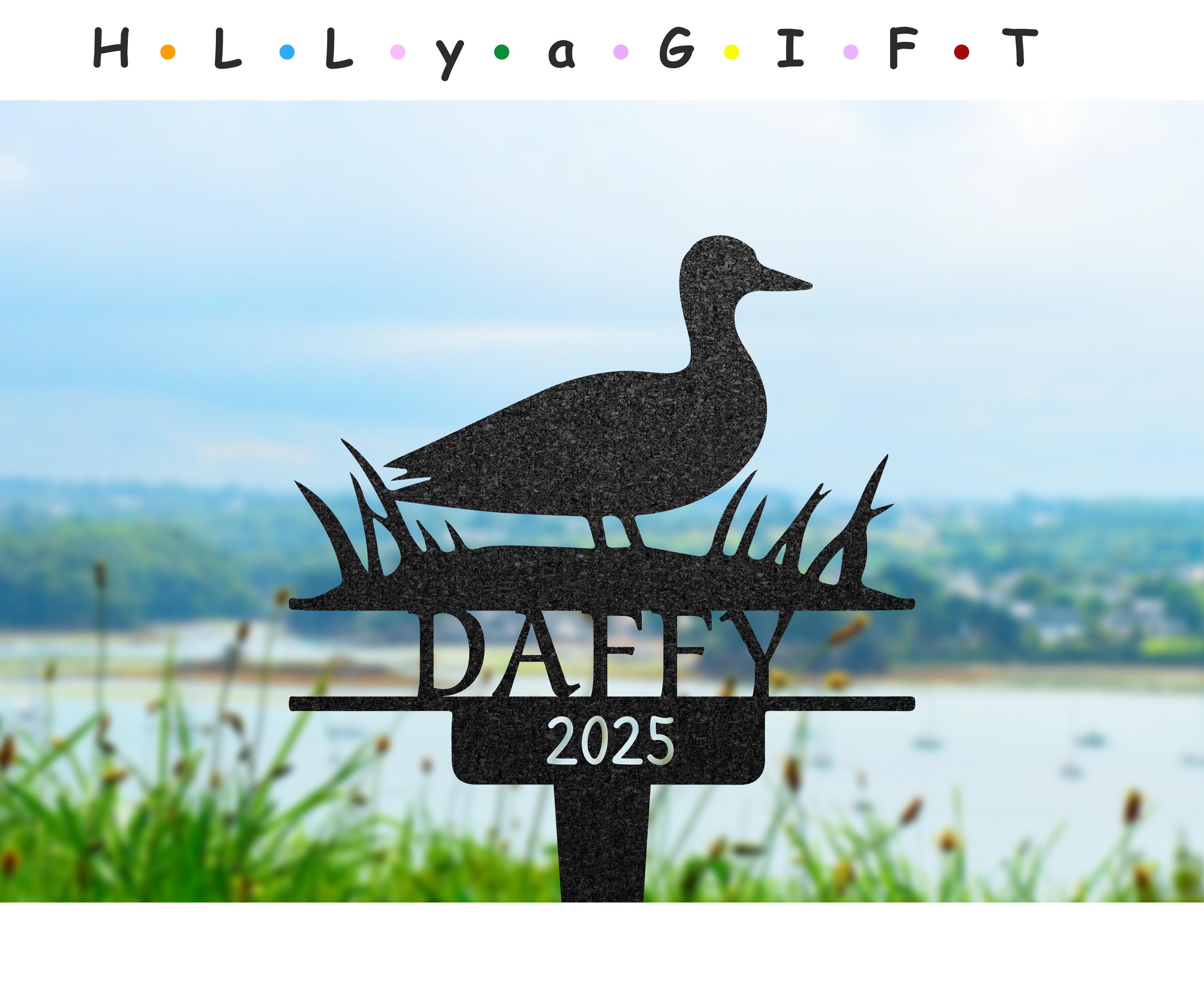 Personalized Duck Grave Marker, Custom Farmhouse Coop Sign, Pet ...