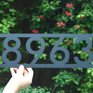Custom Address Number Sign, Modern Address Sign, Personalized House ...