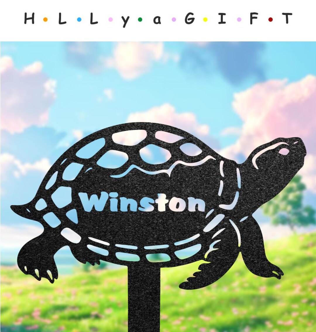 Custom Turtle Memorial Stake, Personalized Pet Grave Marker, Garden ...