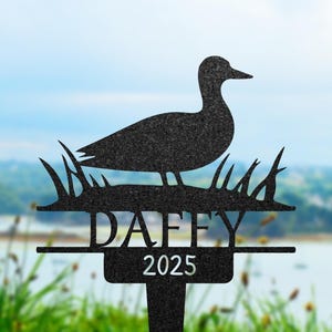 Personalized Duck Grave Marker, Custom Farmhouse Coop Sign, Pet ...