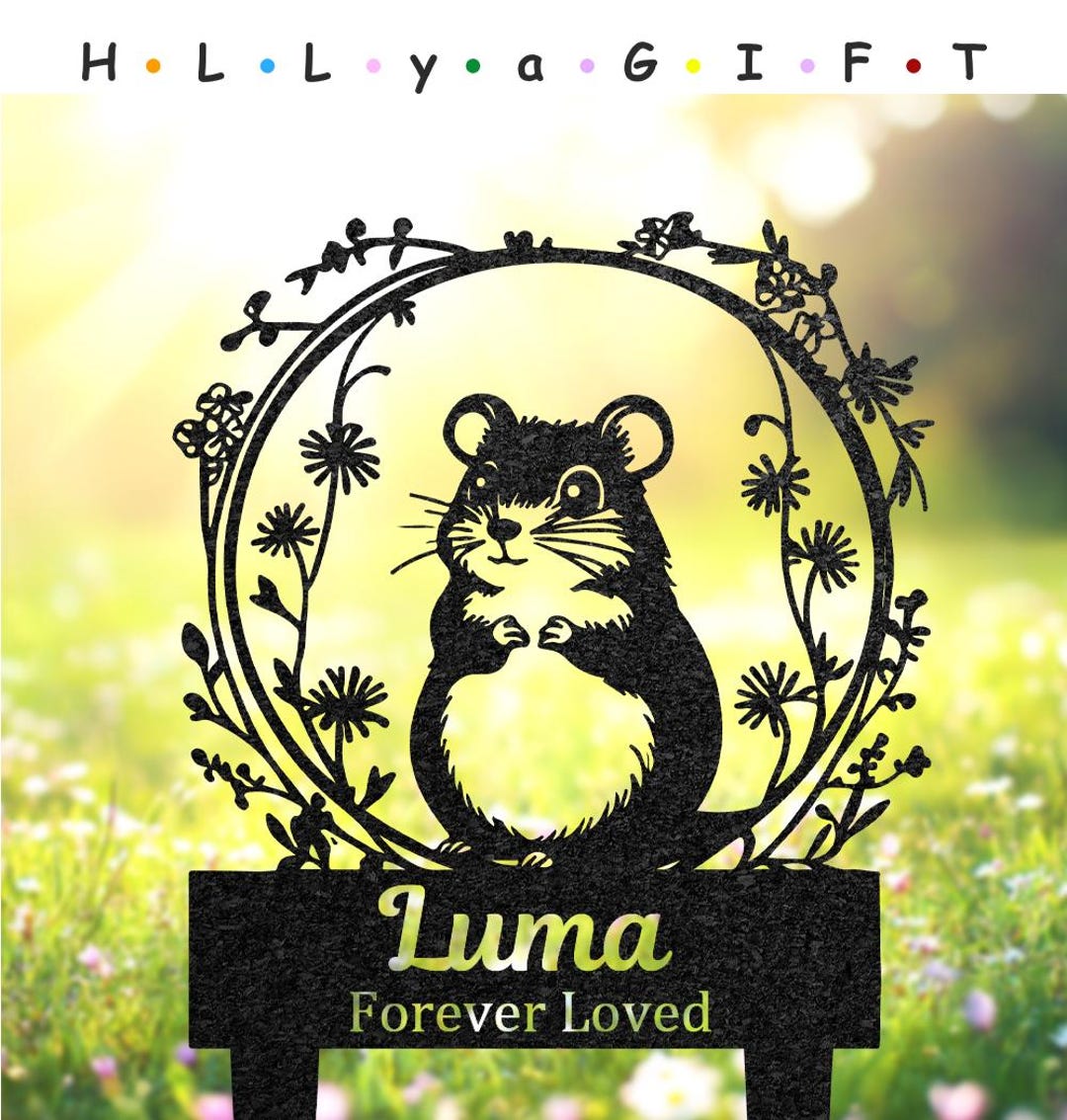 Custom Hamster Memorial Stake, Personalized Pet Garden Marker - Etsy