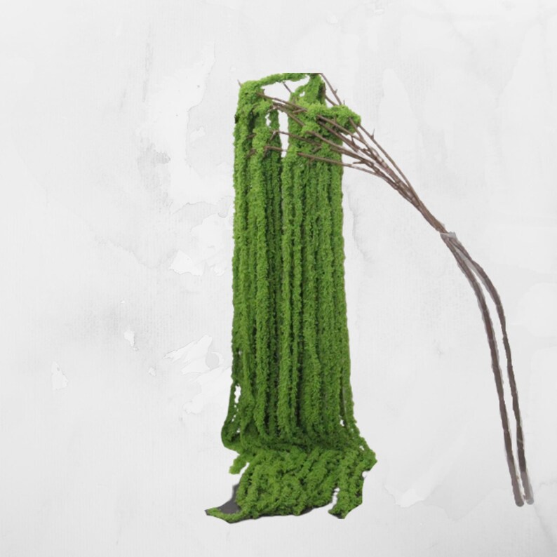 51.1 in Faux Hanging Rice, Draping Lines, Floral Wedding, Wool ...