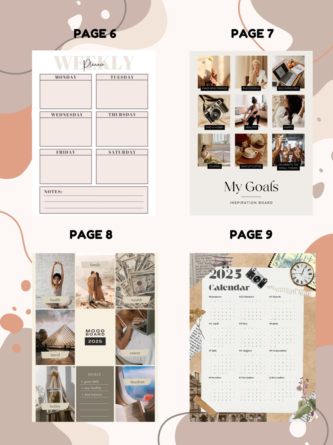 Canva Vision Board Kit – Inspiring Wall Art for Manifestation ...