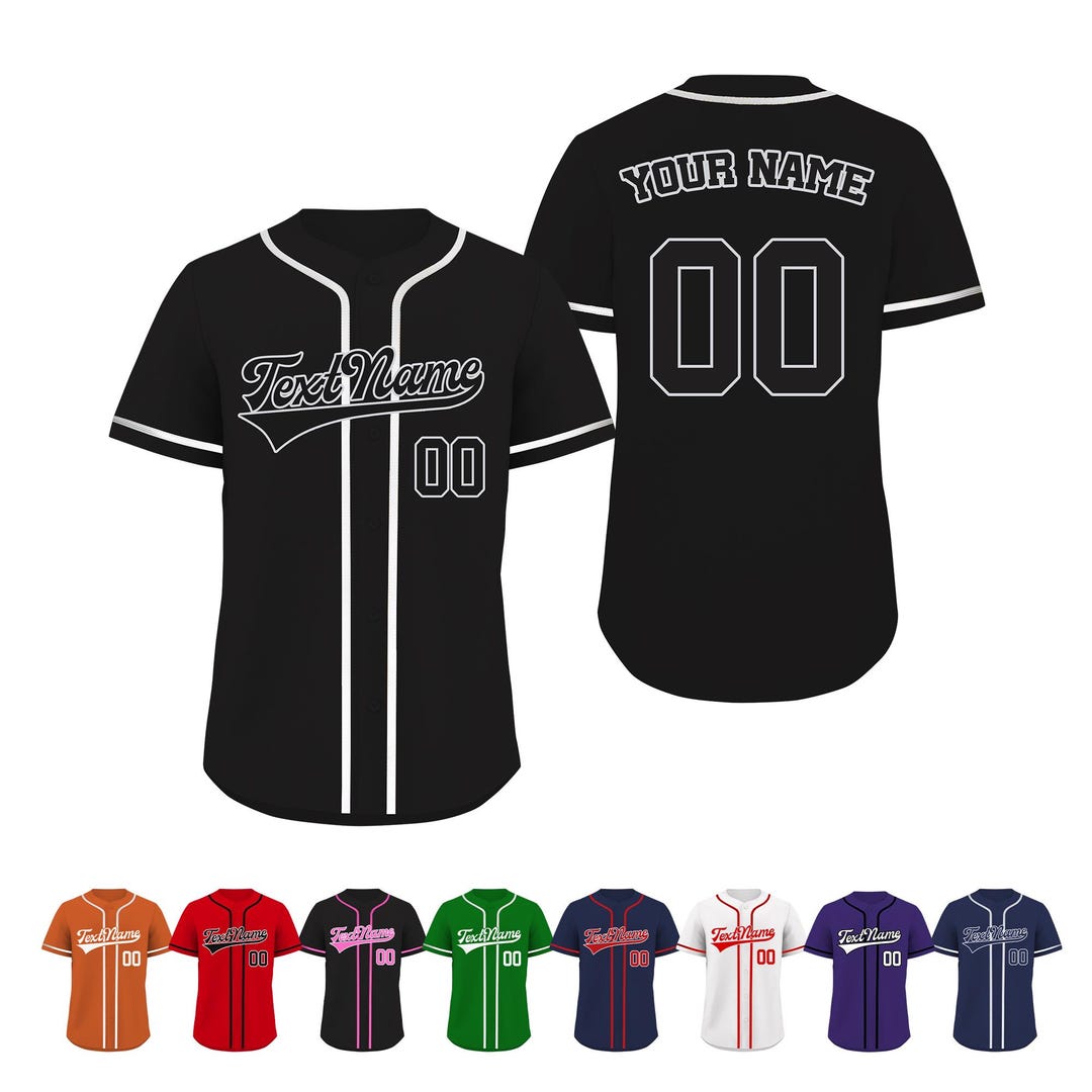 Custom Baseball Jersey, Stitched/printed Name Number , Personalized ...