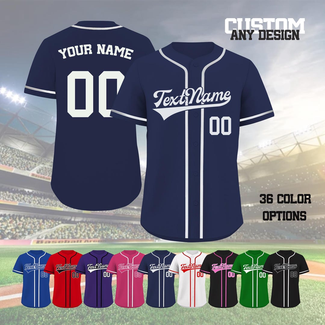 Custom Baseball Jersey, Stitched/printed Baseball Jerseys, Personalize ...