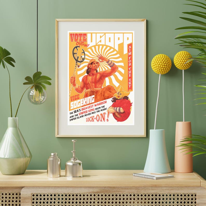 One Piece Poster Usopp One Piece Anime Poster Usopp Sogeking One Piece ...