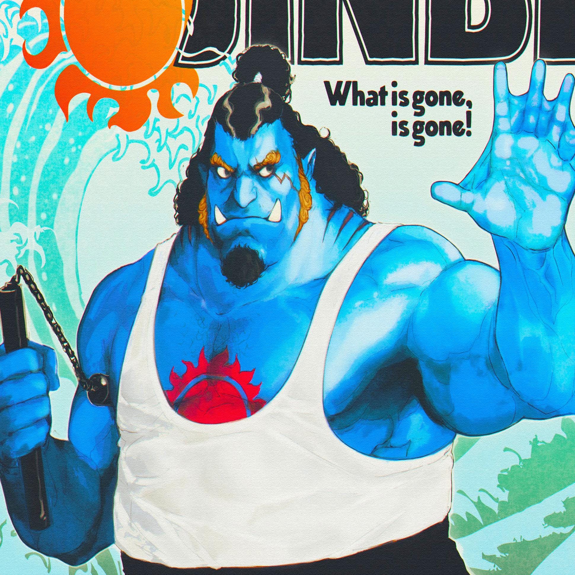 One Piece Poster Jinbe One Piece Anime Poster Jinbe One Piece Poster ...