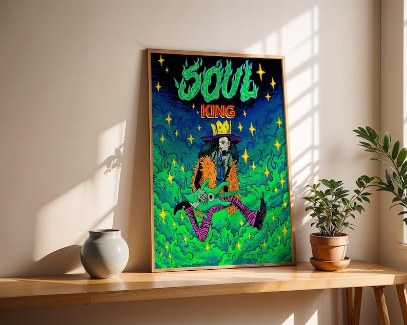 One Piece Poster Brook Soul King One Piece Anime Poster Soul King Brook ...