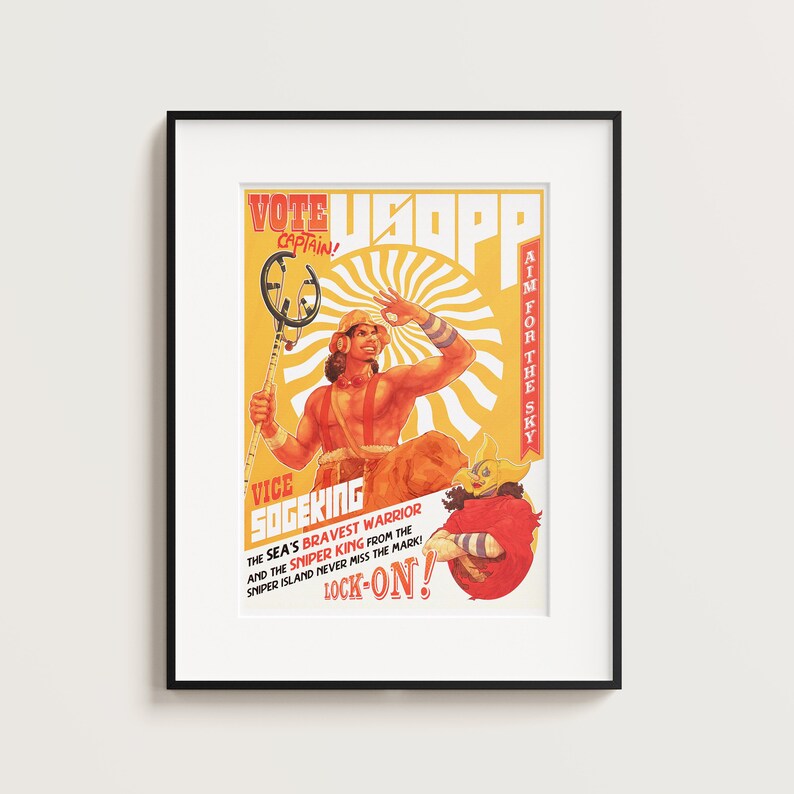 One Piece Poster Usopp One Piece Anime Poster Usopp Sogeking One Piece ...