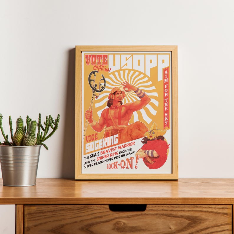 One Piece Poster Usopp One Piece Anime Poster Usopp Sogeking One Piece ...