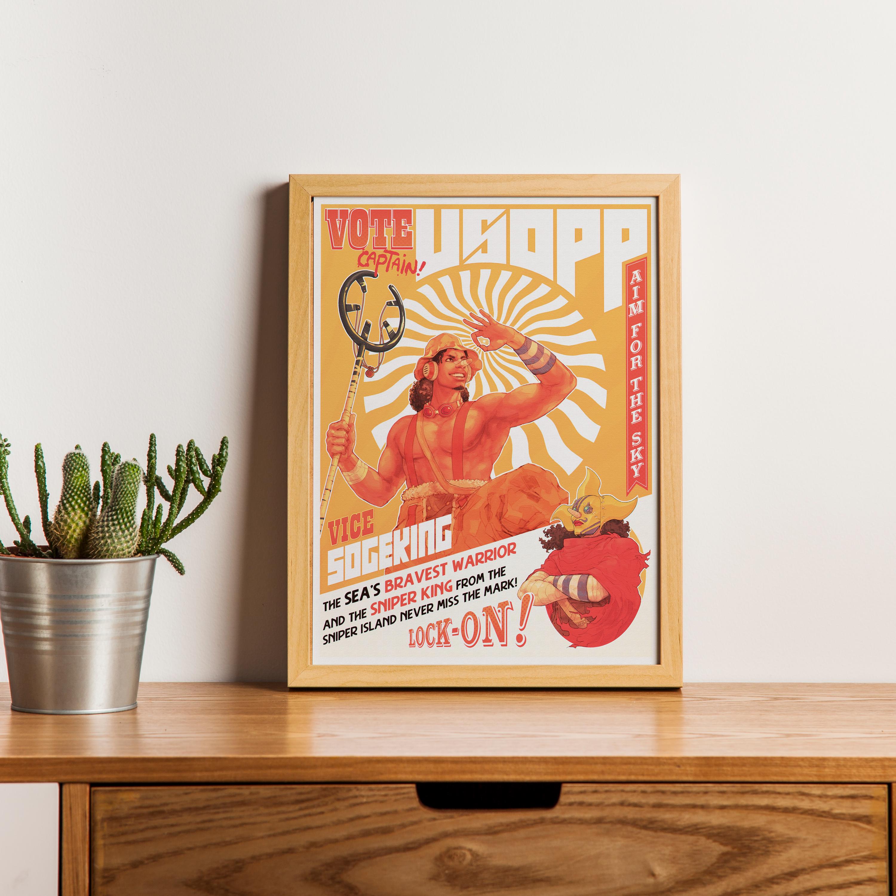 One Piece Poster Usopp One Piece Anime Poster Usopp Sogeking One Piece ...