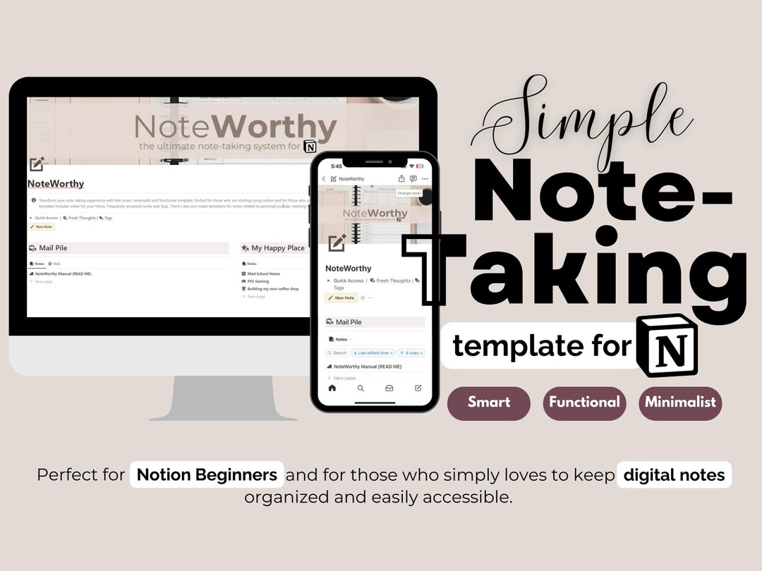 Noteworthy: Ultimate Note-taking System for Notion. It's Time to ...