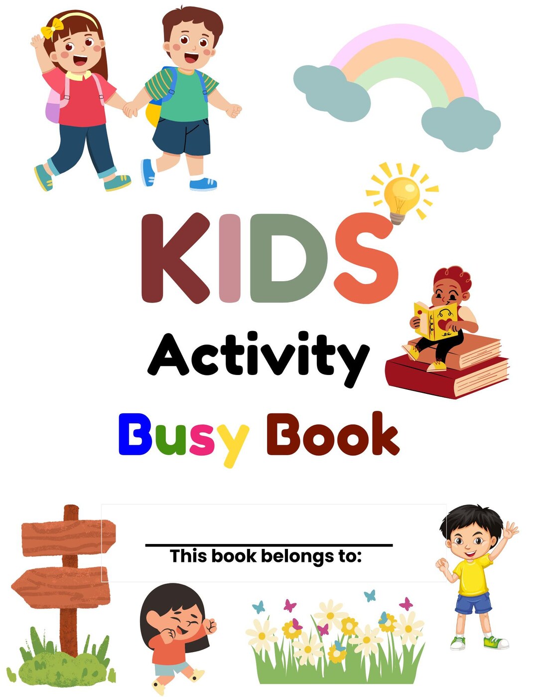 110 Pages Activity Busy Book for Pre-k & Kindergarten / Homeschool ...