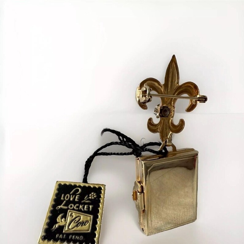 Vintage Coro Locket of Love With Original Tag and Pictures Rare ...