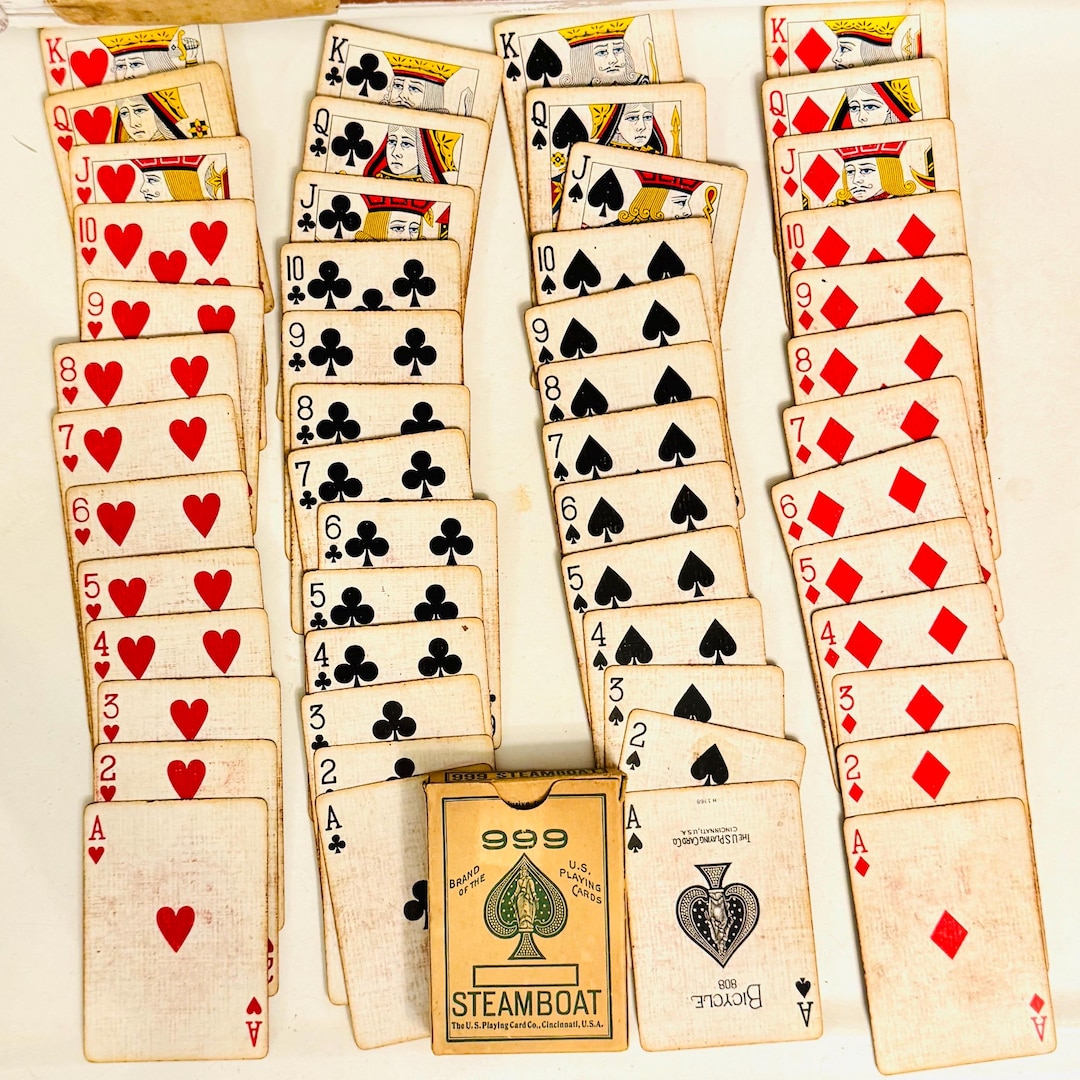 Rare Vintage 999 Steamboat Playing Cards New Sealed Ohio Made (out of ...