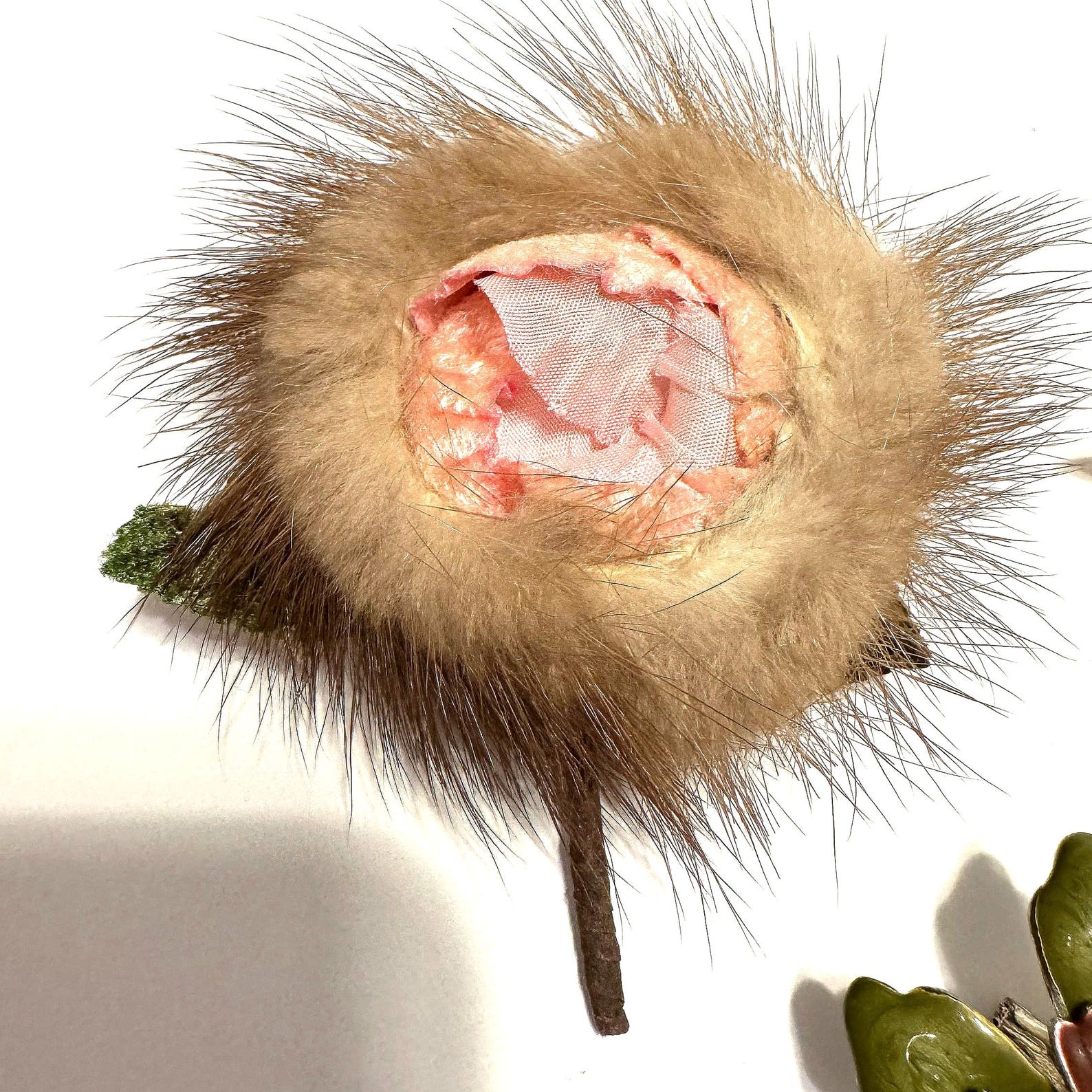 Lot of 3 1950s Iconic Enamel, Mink, & Signed LCI Brooche. Enamel Brooch ...