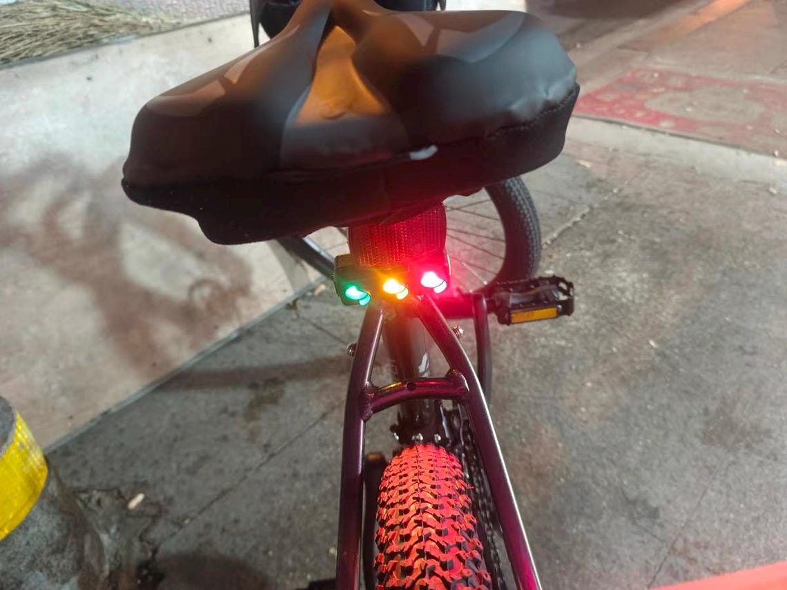 LED Bicycle Rear Light With Turn Signals – Rechargeable Safety ...