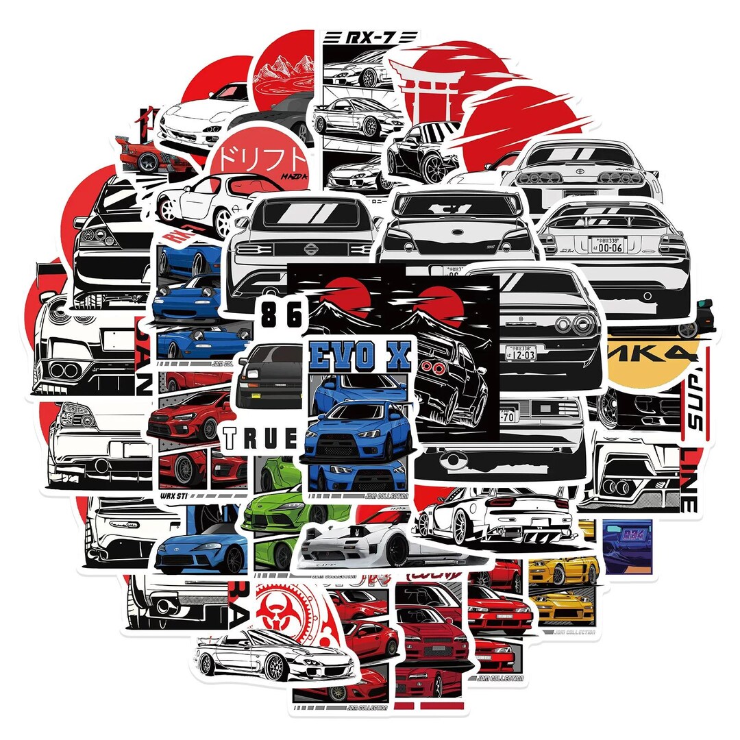 JDM Car Stickers for Laptops & Notebooks – Japanese Car Culture Decals ...