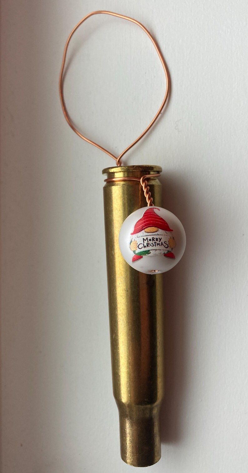 Handmade Fifty Caliber Bullet Gnome Christmas Ornament, Gift for Him ...