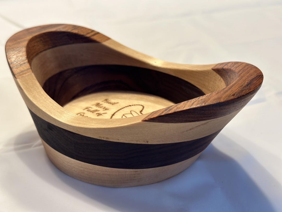 Maple & Walnut Rosary Tray: Wood Catholic Gift - Etsy