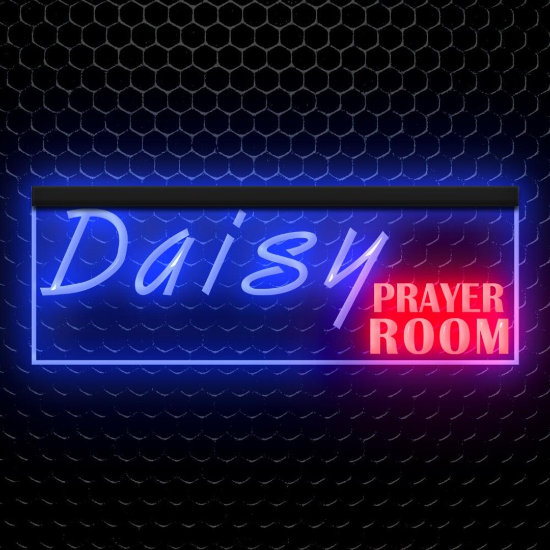 Prayer Room Custom Name Neon Sign Home Decor Gifts Personalized ...