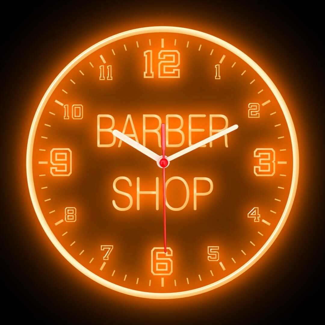 Barber Shop Hair Cut Beauty Salon Home Decor Decoration Colorful LED ...