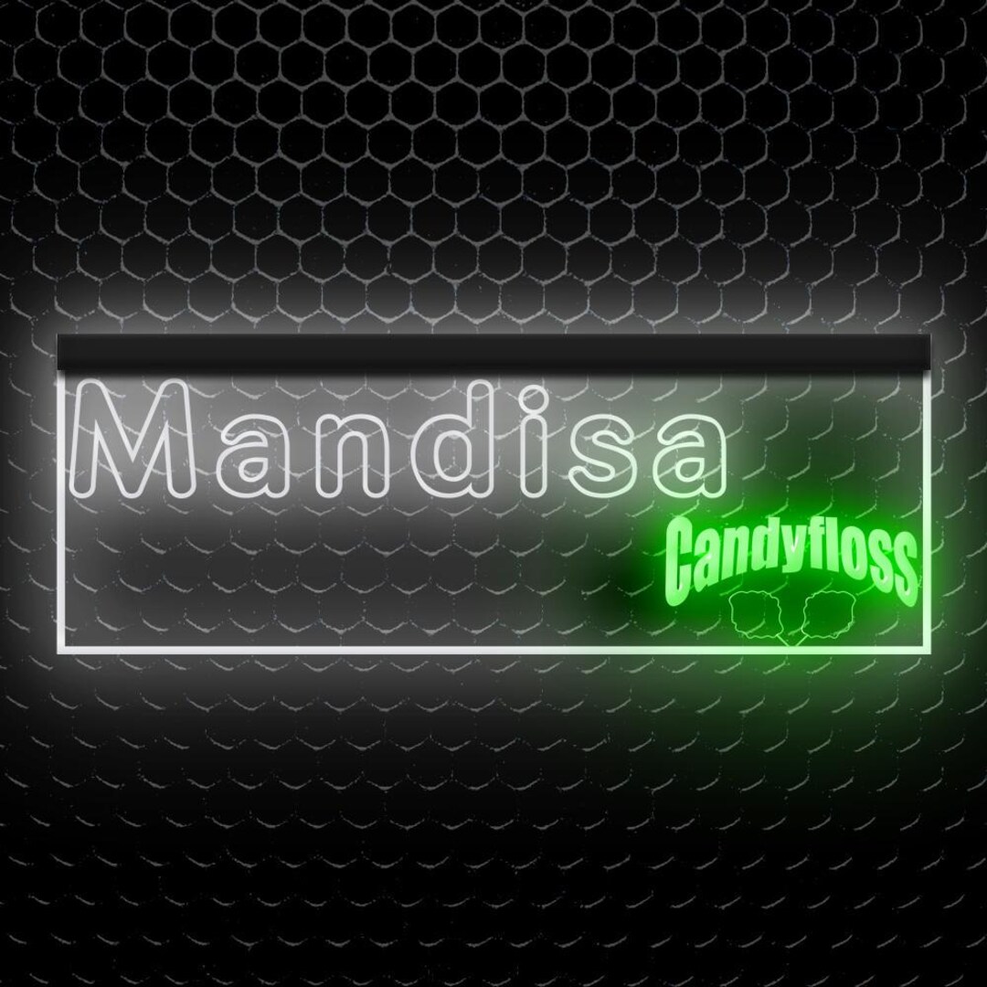 Candy Floss Cotton Candy Shop Custom Name Neon Sign Home Decor ...
