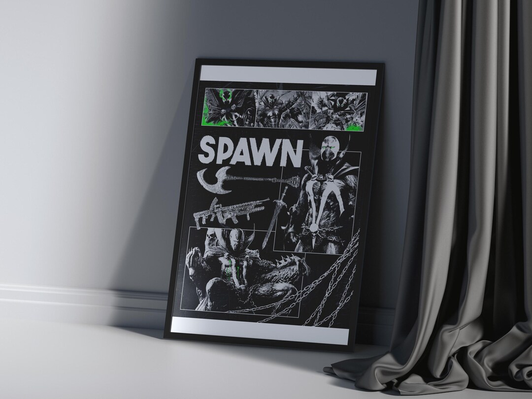 Spawn Graphic Design Posters, Matte Vertical Wall Art Print, Cool Urban ...