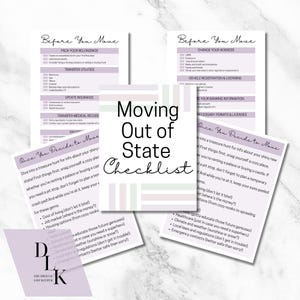 Moving Out of State Checklist, Moving Checklist, Tips for Moving Out of ...