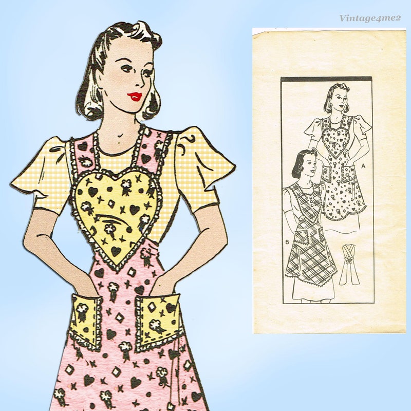 1940s Full Apron - Etsy