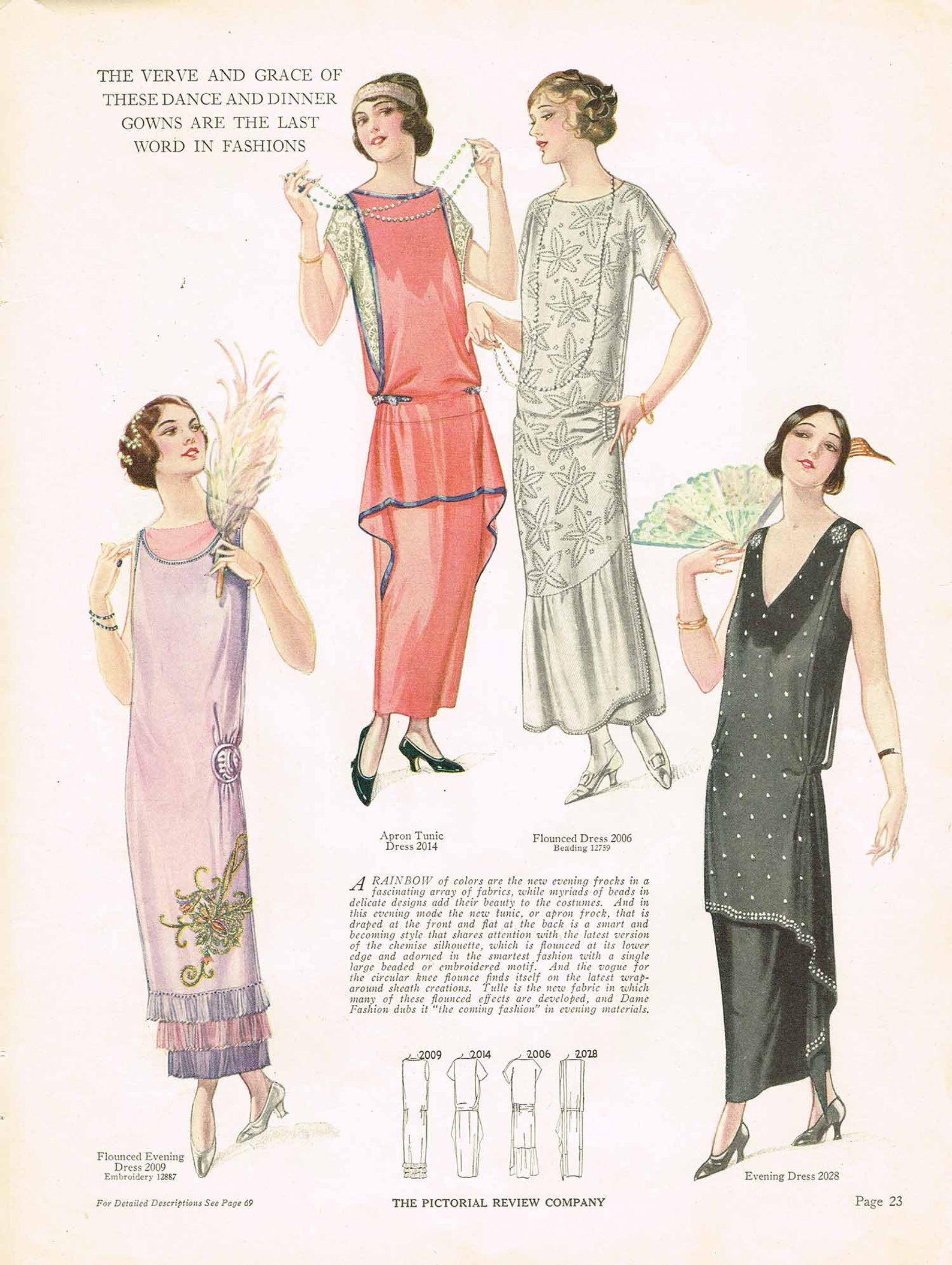 1920s Pictorial Review Spring 1924 Quarterly Sewing Pattern Catalog 80 ...
