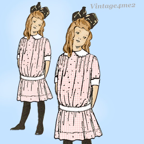 1910's Girls Dress Pattern - Etsy