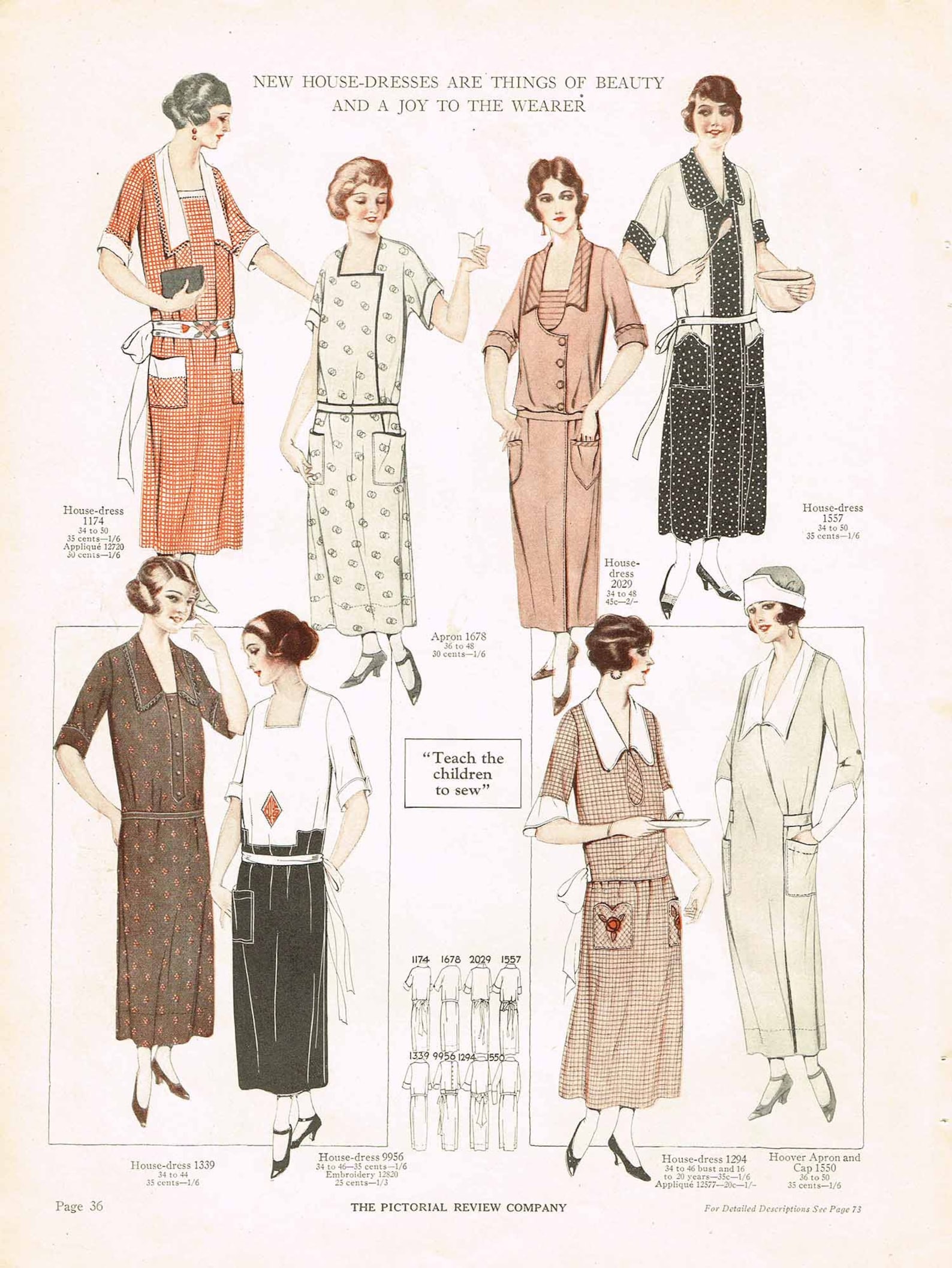 1920s Pictorial Review Spring 1924 Quarterly Sewing Pattern Catalog 80 ...