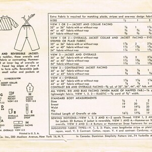 1950s Vintage Simplicity Sewing Pattern 1436 Cute Baby Overalls ...