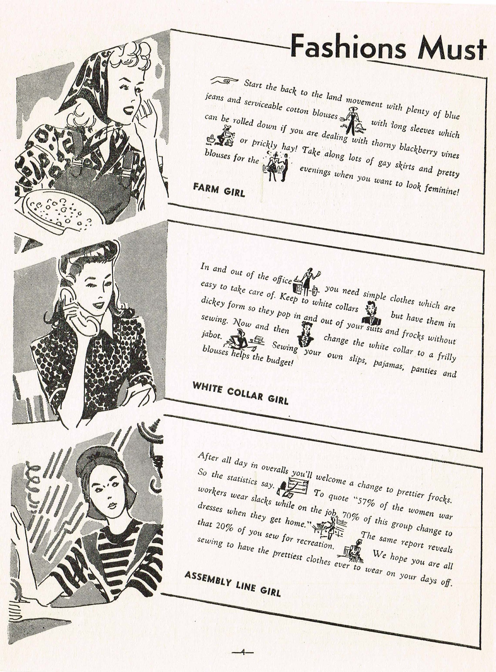 1940s Pattern Bureau Spring 1943 Mail Order Sewing Pattern Catalog 52pg ...