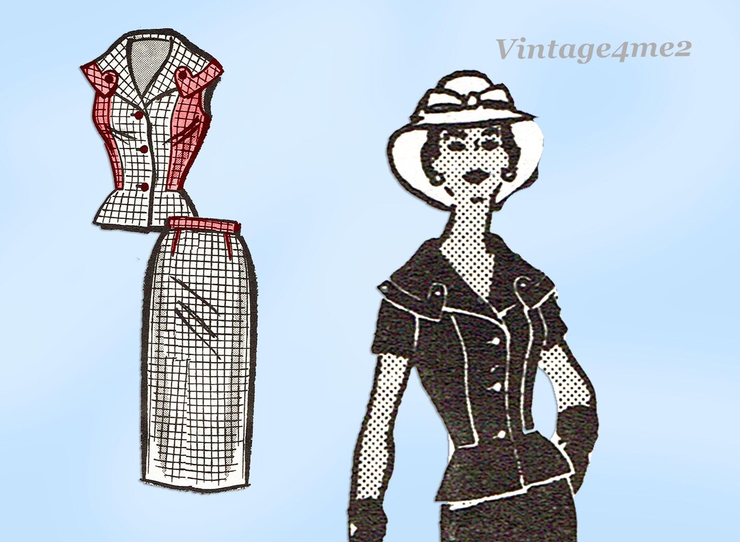 1950s Suit Sewing Pattern: Marian Martin 9141, Bust 32" (uncut) - Etsy