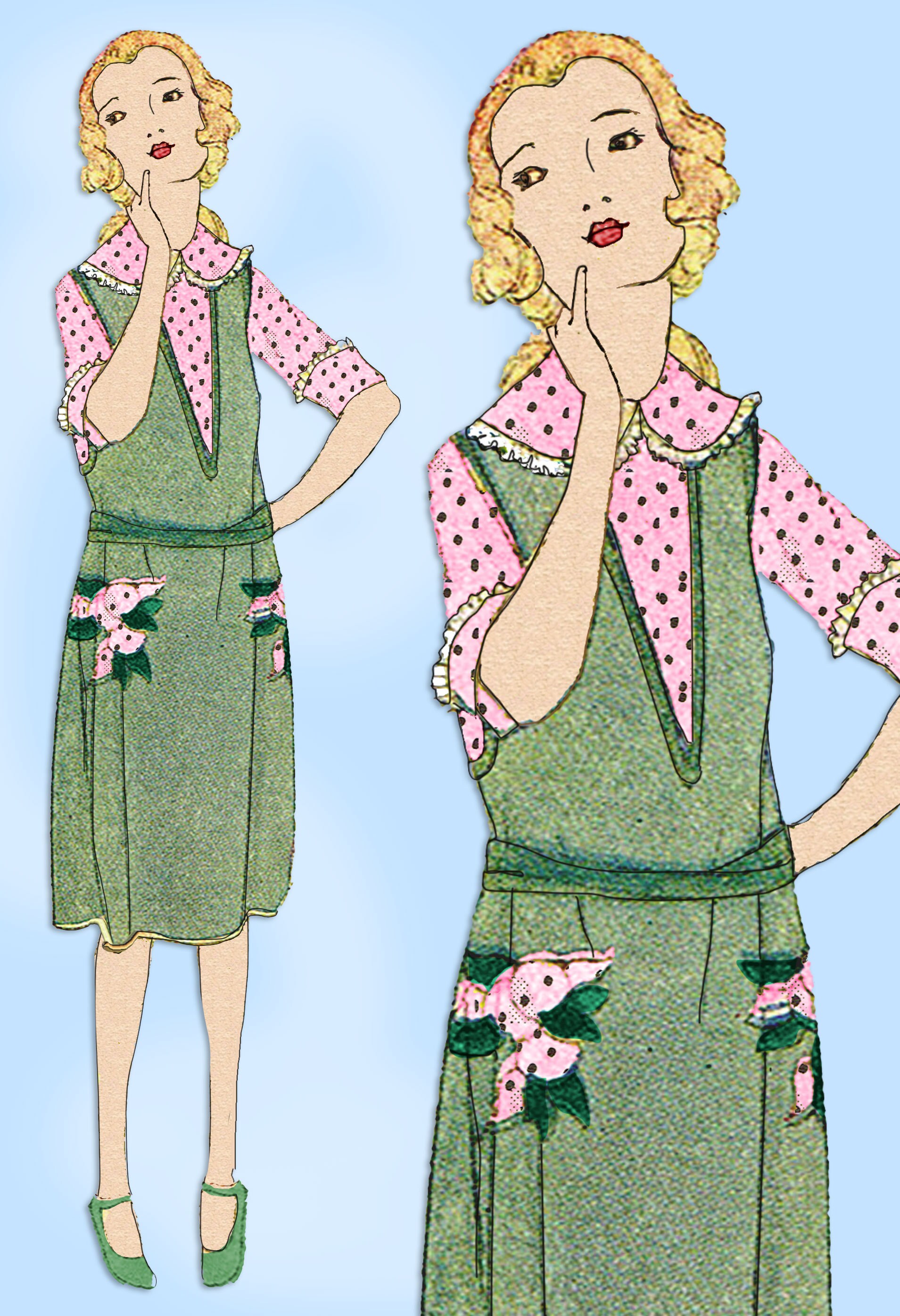 Ladies Home Journal 3254: 1920s Girls Guimpe Dress Size 6 Vintage ...