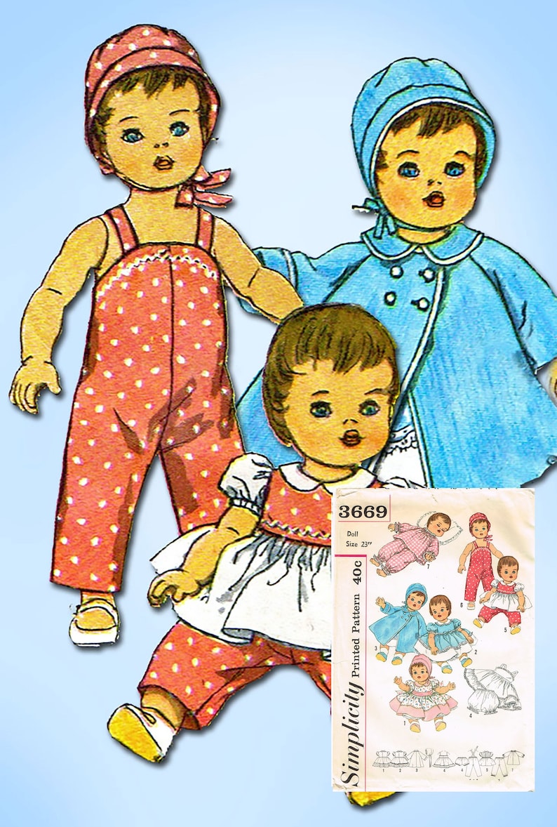 1960s Vintage Simplicity Sewing Pattern 3669 Uncut 23 Inch - Etsy