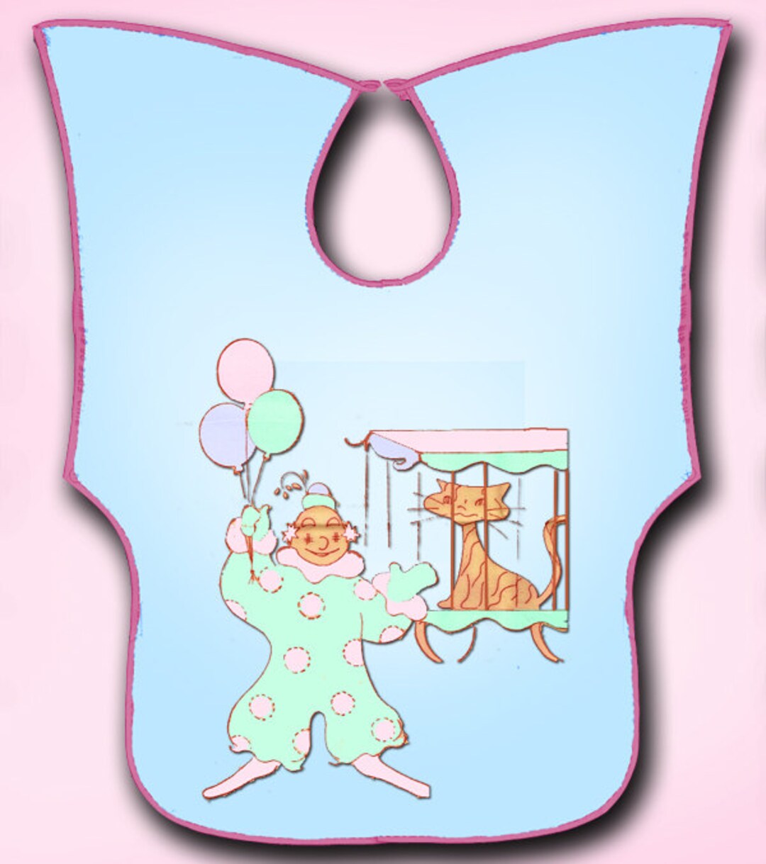 1940s Original Uncut Workbasket Embroidery Transfer 69 Clown Quilt ...